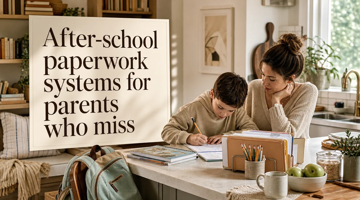 After-school paperwork systems for parents who miss forms until ...